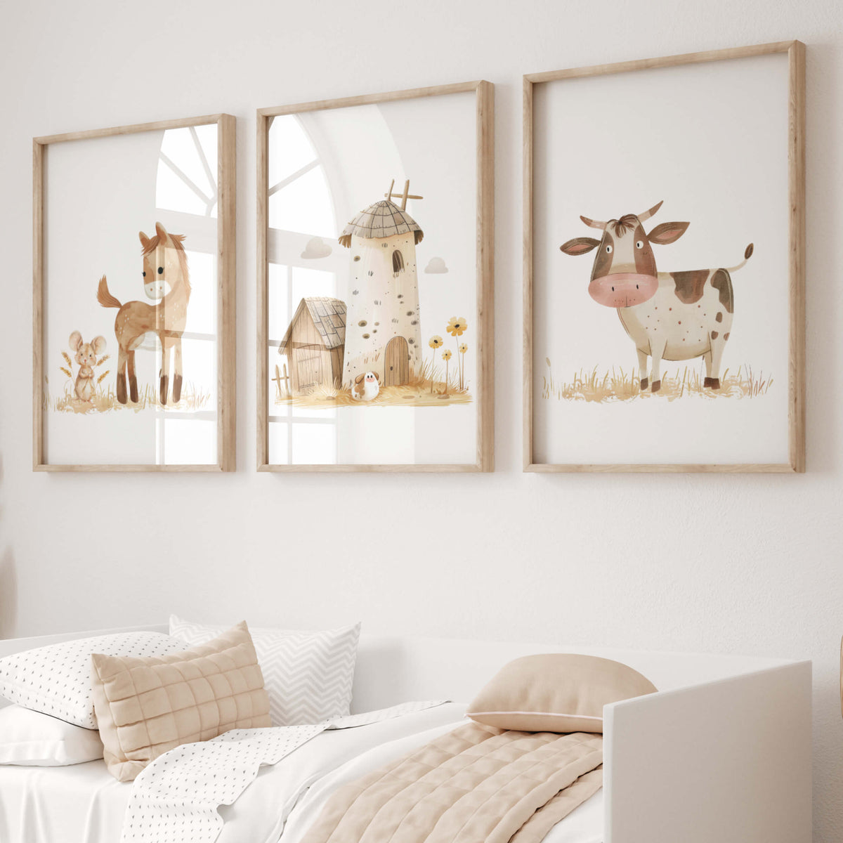 Farm Neutral Nursery Prints – Neutral Nursery Decor